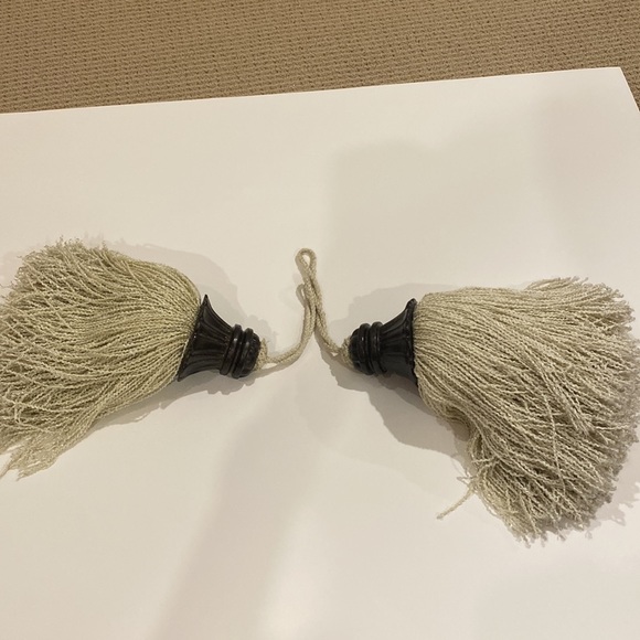 None | Accents | Tossels 2 Huge With Plaster Tops | Poshmark